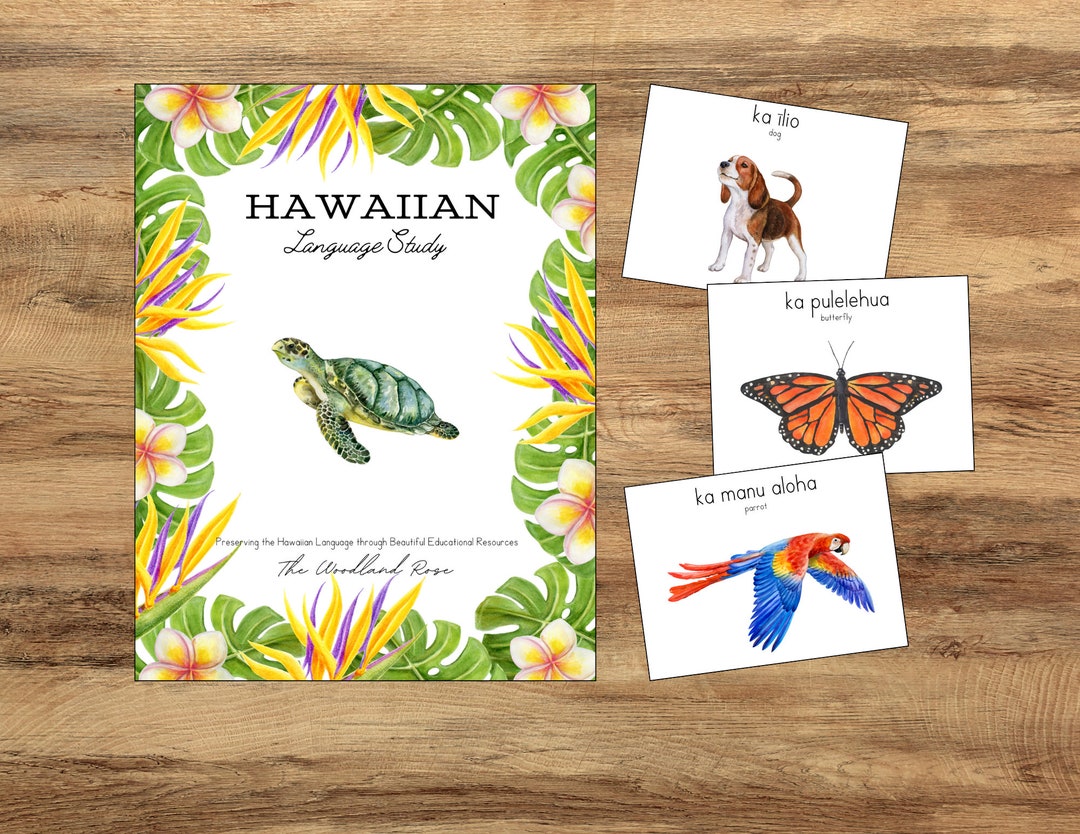 Hawaiian 'wildlife / Animal' Flashcards, Hawaiian Vocabulary, Learn ...