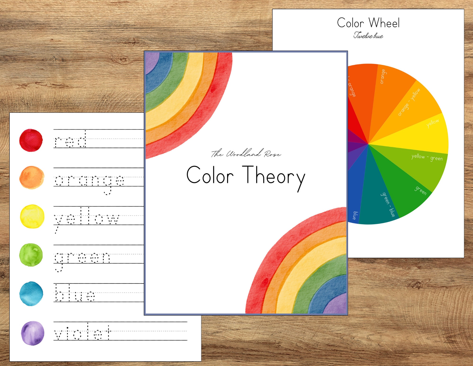 Color Theory Unit, Rainbow Unit Study, Primary Colors, Morning Binder ...