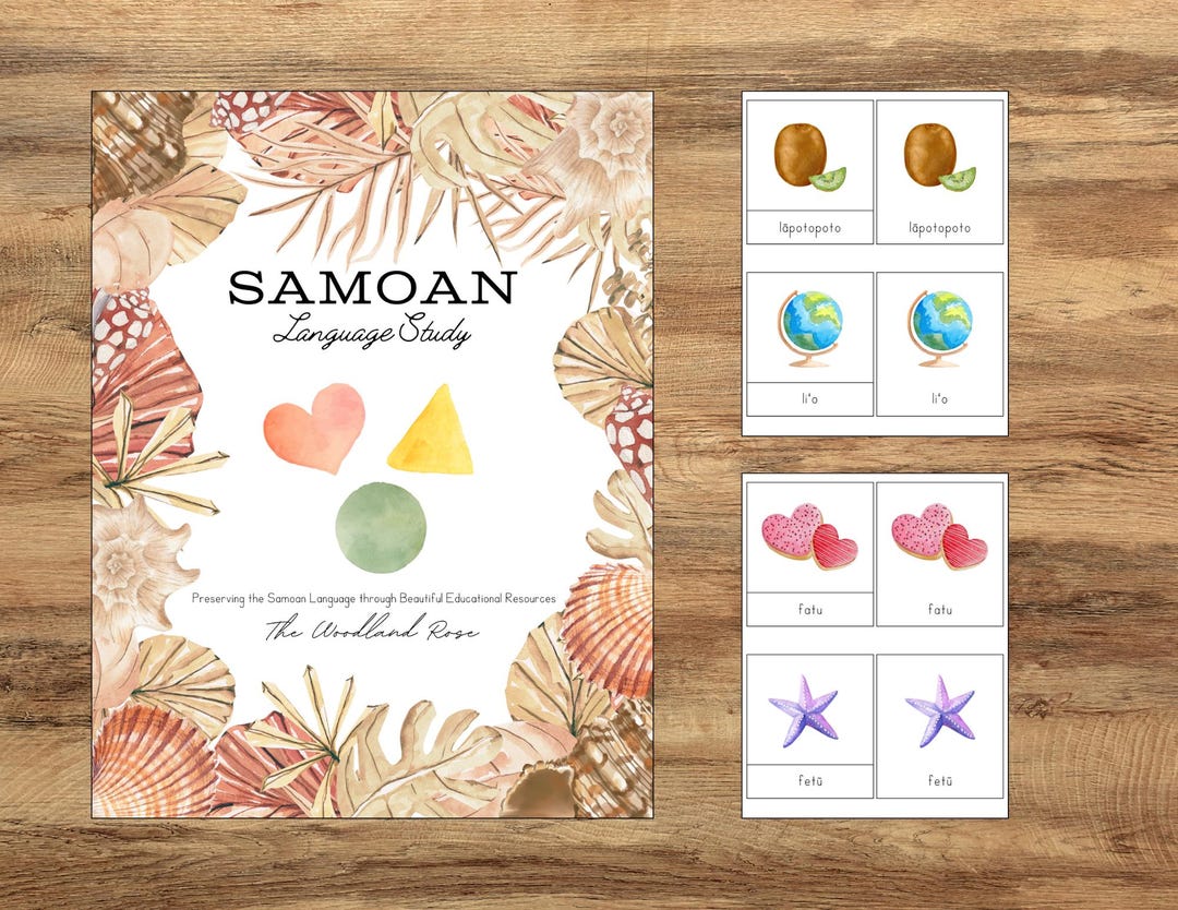 Samoan Shapes, Gagana Samoa, Samoan 3-part Cards, Samoan Language ...