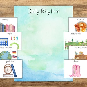 Daily Rhythm Cards, Daily Routine Cards, Daily Schedule Cards, Daily ...