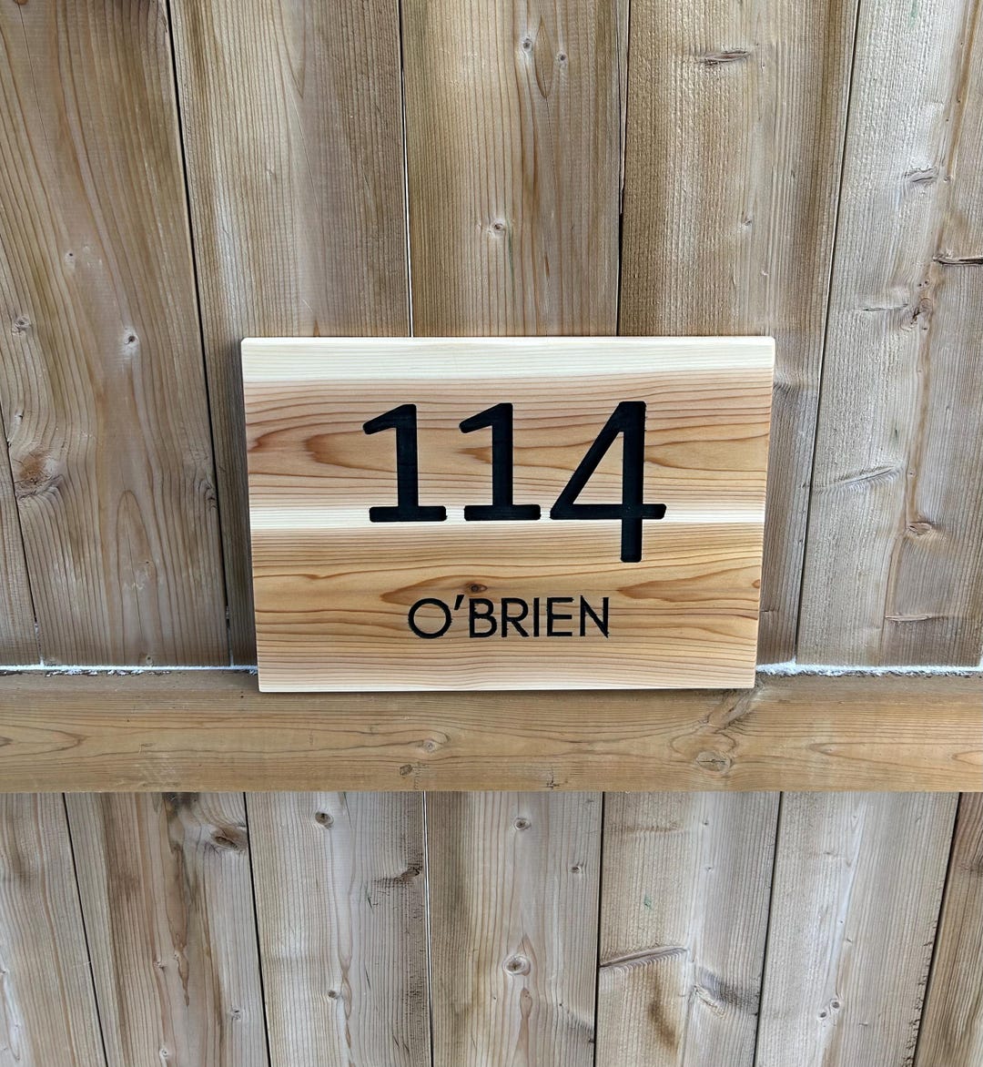 Wood Address Sign | Welcome Sign| Wooden Carved Sign | Outdoor Sign ...
