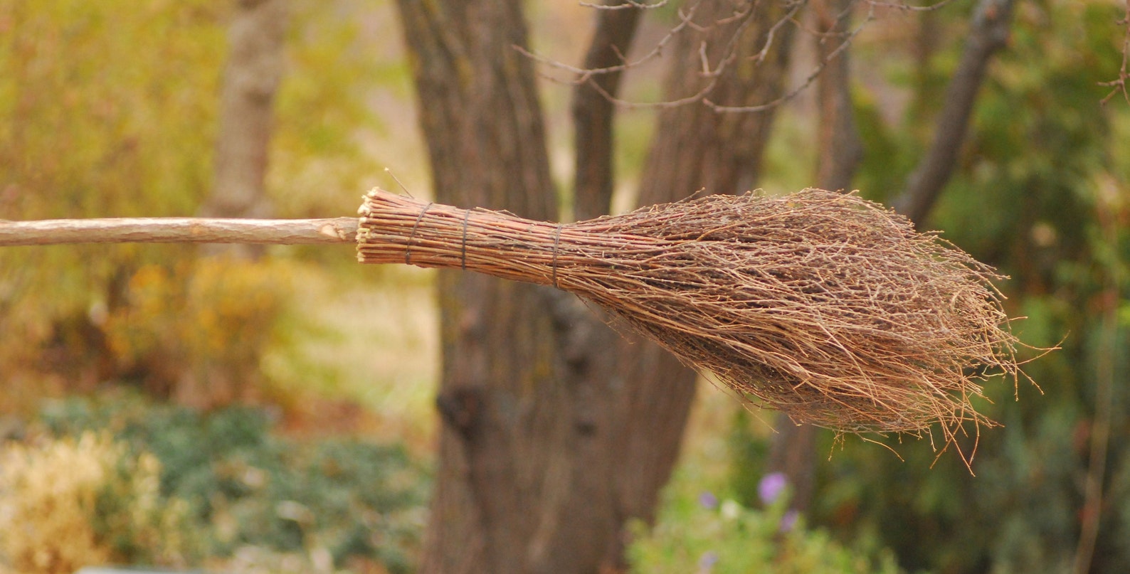 Natural Witch's Broom Halloween Broom Wiccan Besom Rustic Wedding Decor ...