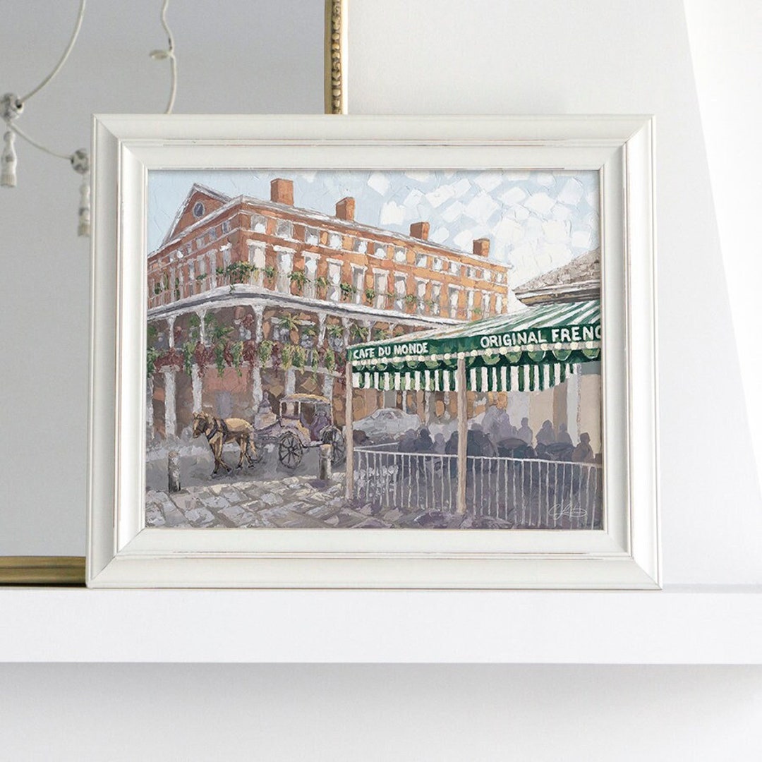 Cafe Du Monde, French Quarter, New Orleans, Painting New Orleans, NOLA ...