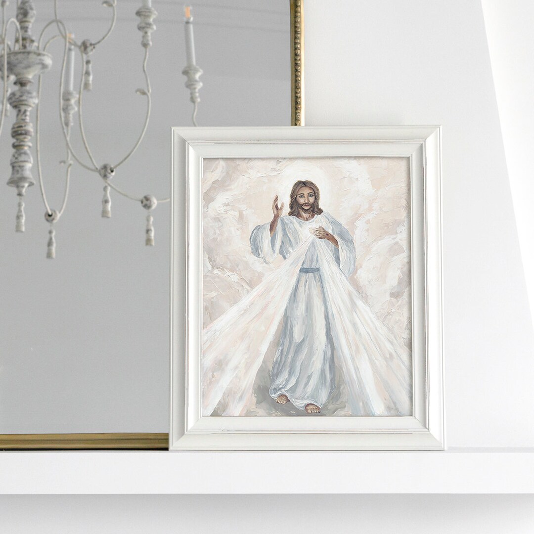 The Divine Mercy Artwork, Jesus Painting, Catholic Artwork, Catholic ...