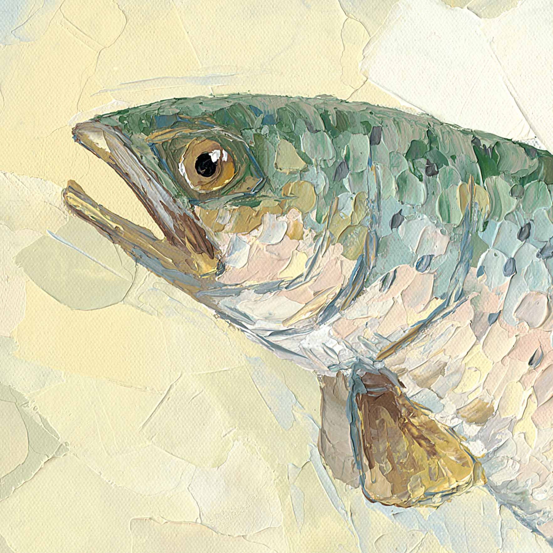 Painted Fish, Speckled Trout, Southern Art, Baby Boy, Nursery Decor ...