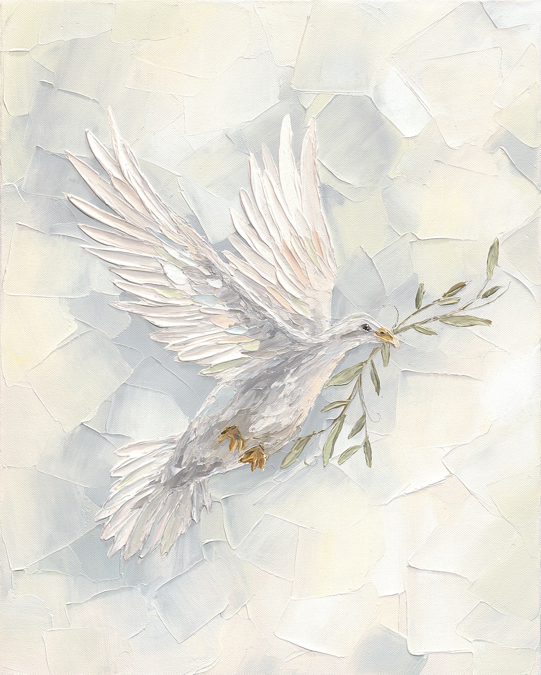 The Holy Spirit Artwork, Dove Painting, Catholic Artwork, Catholic ...