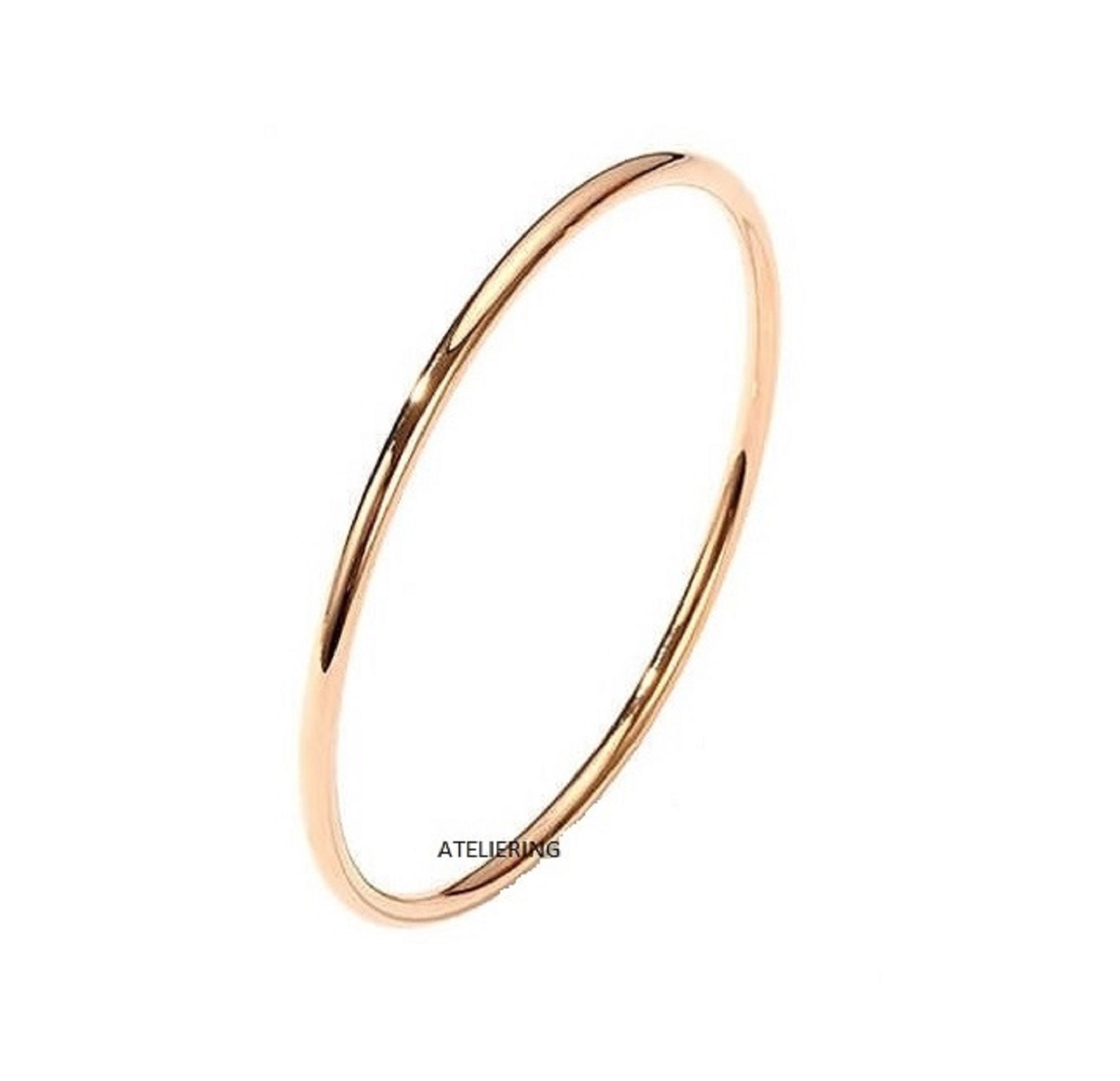 Thin Gold Wedding Ring, 14k Gold Wedding Ring - Etsy