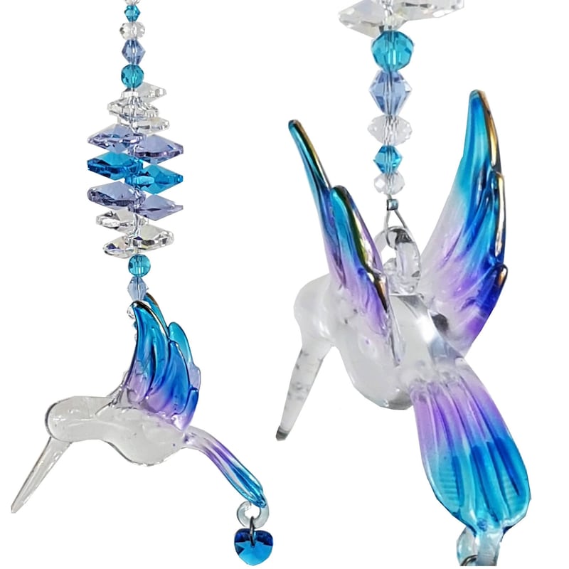 Hummingbird Crystal - Etsy