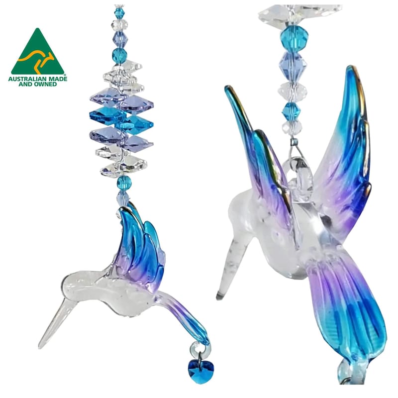 Hummingbird Crystal - Etsy
