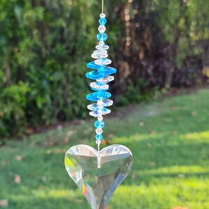 Large Heart Crystal 67mm, Suncatcher Crystals Gift, Window Hanging ...