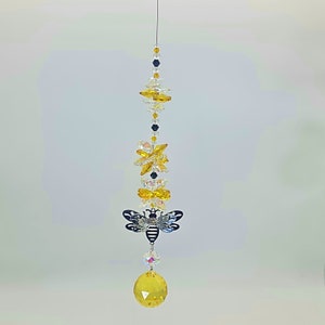 Bumble Bee Suncatchers, 3 Sizes to Choose From. Yellow Crystal ...