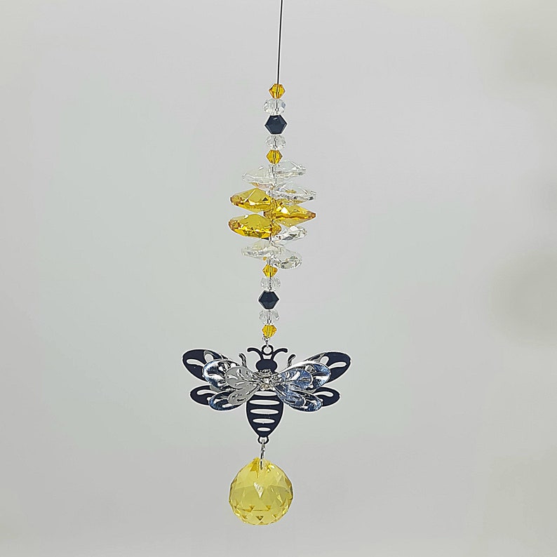 Bumble Bee Suncatchers, 3 Sizes to Choose From. Yellow Crystal ...