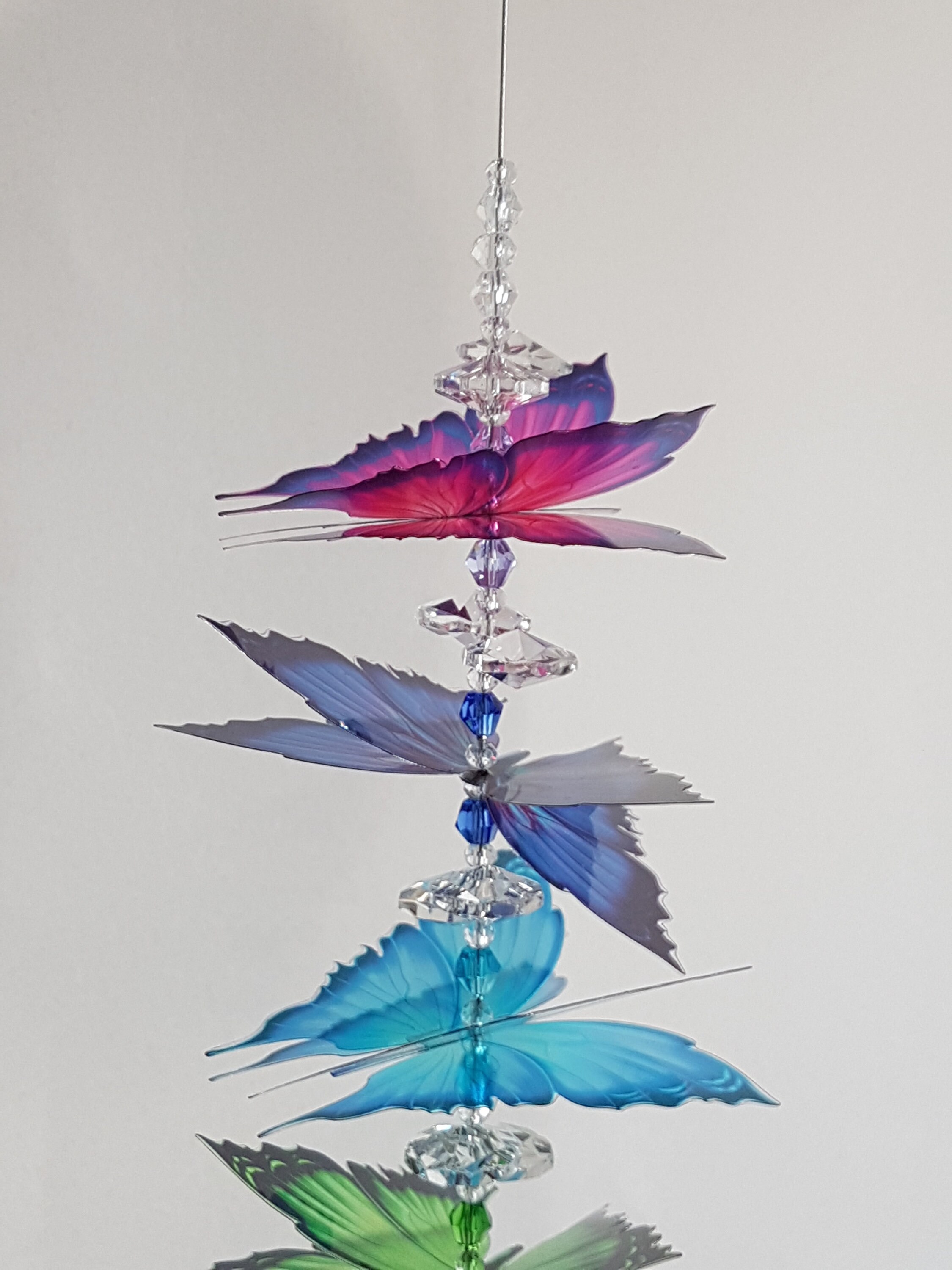 EX Large Rainbow Butterfly Crystal Suncatcher- Gifts For- Her Mom ...