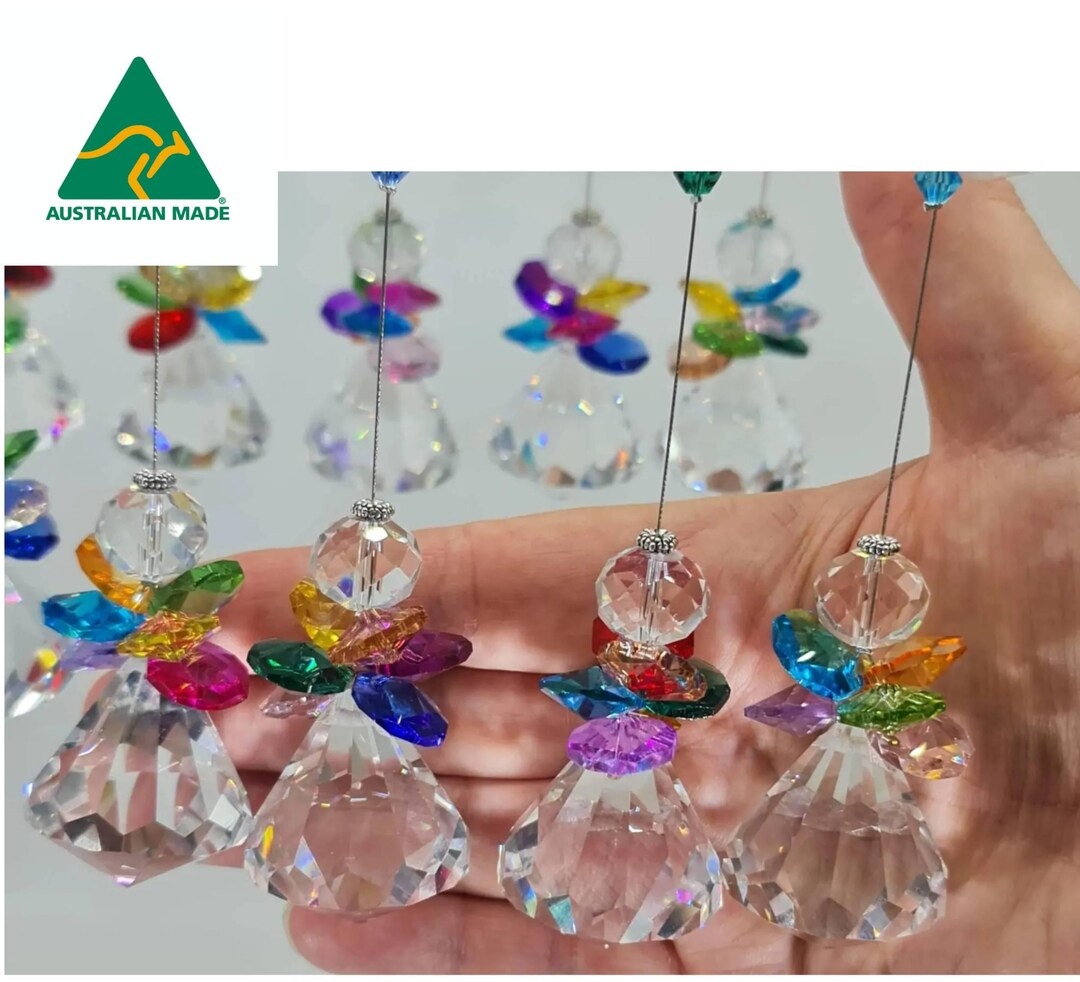 Rainbow Angel Suncatchers. Crystal Suncatcher Gifts, Wholesale Bulk Lot ...