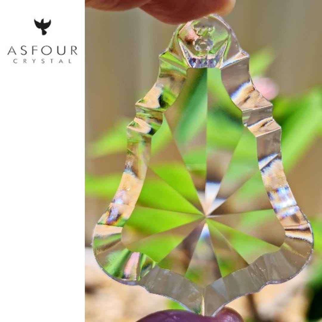 Genuine Asfour Crystal Suncatcher Pendants With Engraved Logo. 63mm ...