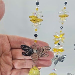 Bumble Bee Suncatchers, 3 Sizes to Choose From. Yellow Crystal ...