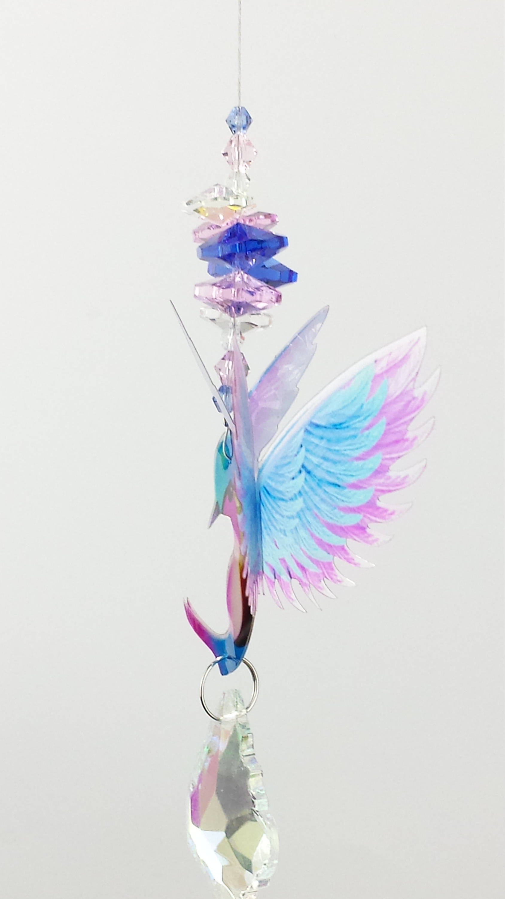 Hummingbird Crystal Suncatcher Gift, Window Hanging Lightcatcher Prism ...