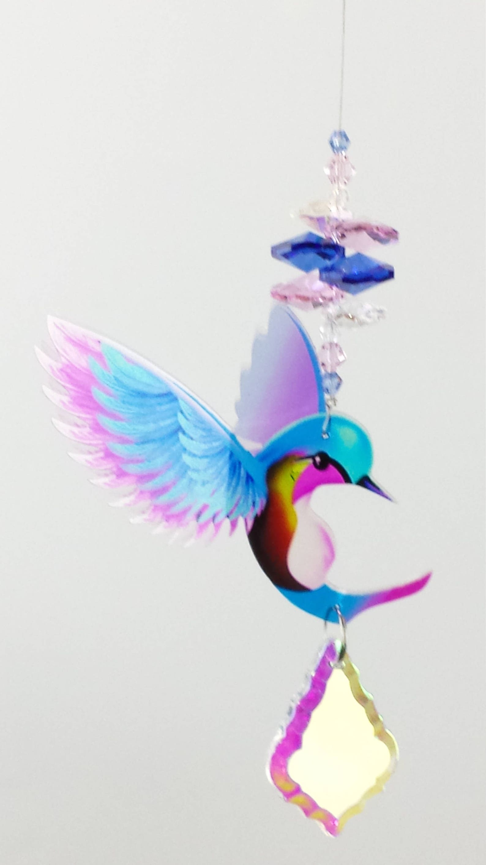 Hummingbird Crystal Suncatcher Gift, Window Hanging Lightcatcher Prism ...
