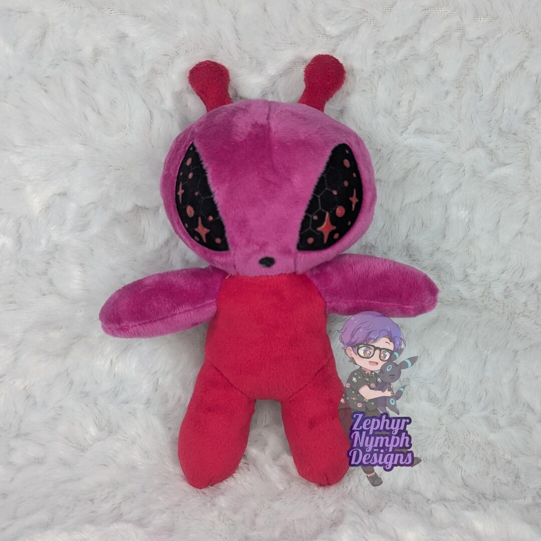 Small Red/magenta Alien Plush - Etsy