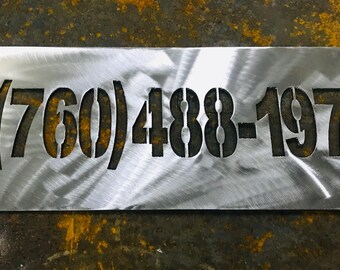 Phone Number Sign - Etsy