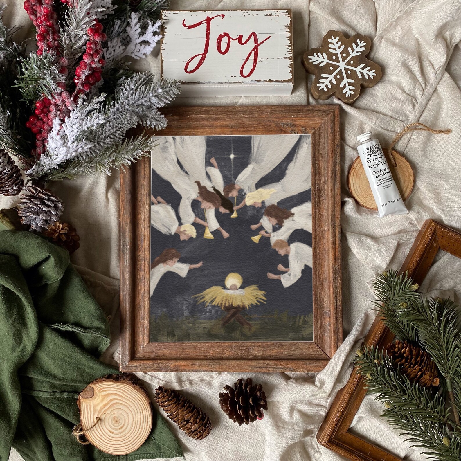 Nativity Art, Christian Christmas Art, Baby Jesus Art, Nativity Scene ...