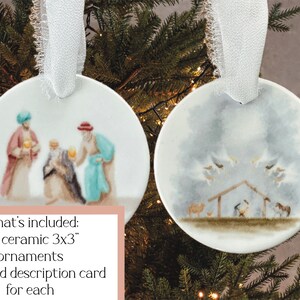 12 Days of Nativity Ornament Set Handcrafted Christmas Decor, Nativity ...