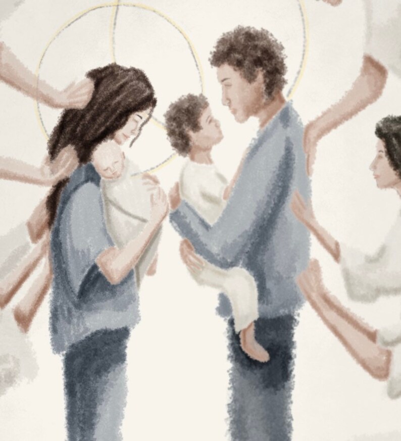 Heavenly Help Print LDS Family LDS Artwork LDS Familes Can - Etsy