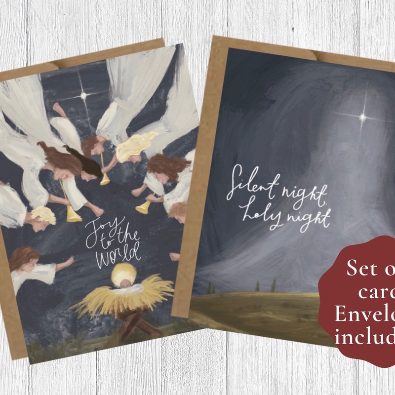 Religious Christmas Cards - Etsy