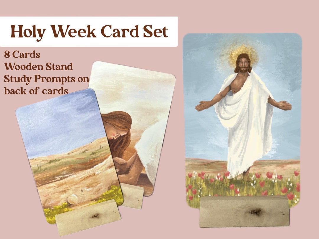 Holy Week Card Set, Holy Week, Easter, Christian Easter, Holy Week ...