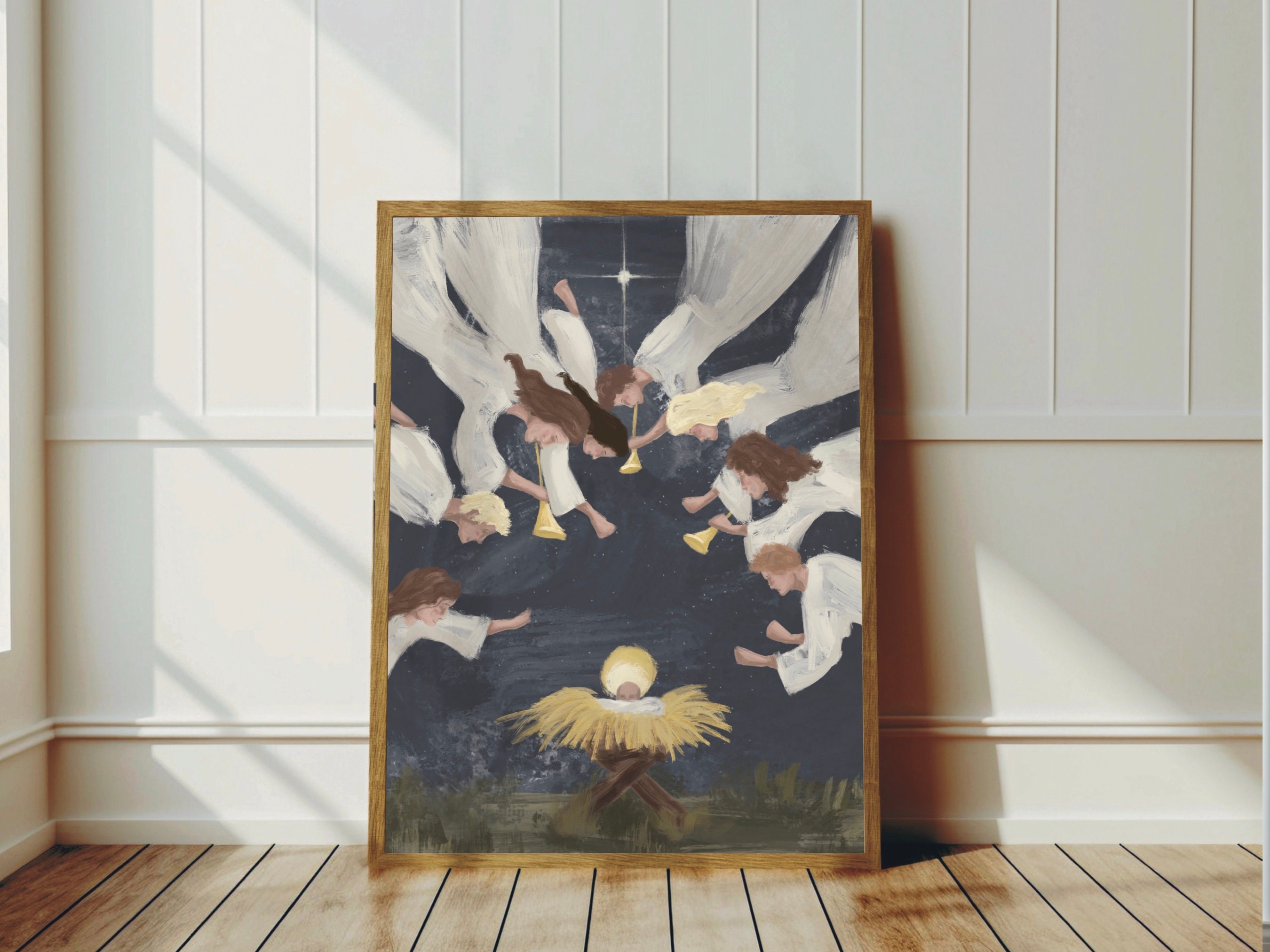 Nativity Art, Christian Christmas Art, Baby Jesus Art, Nativity Scene ...