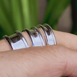 Sterling Silver Inlay Ring Blank: 925 Channel Ring for Makers - Etsy