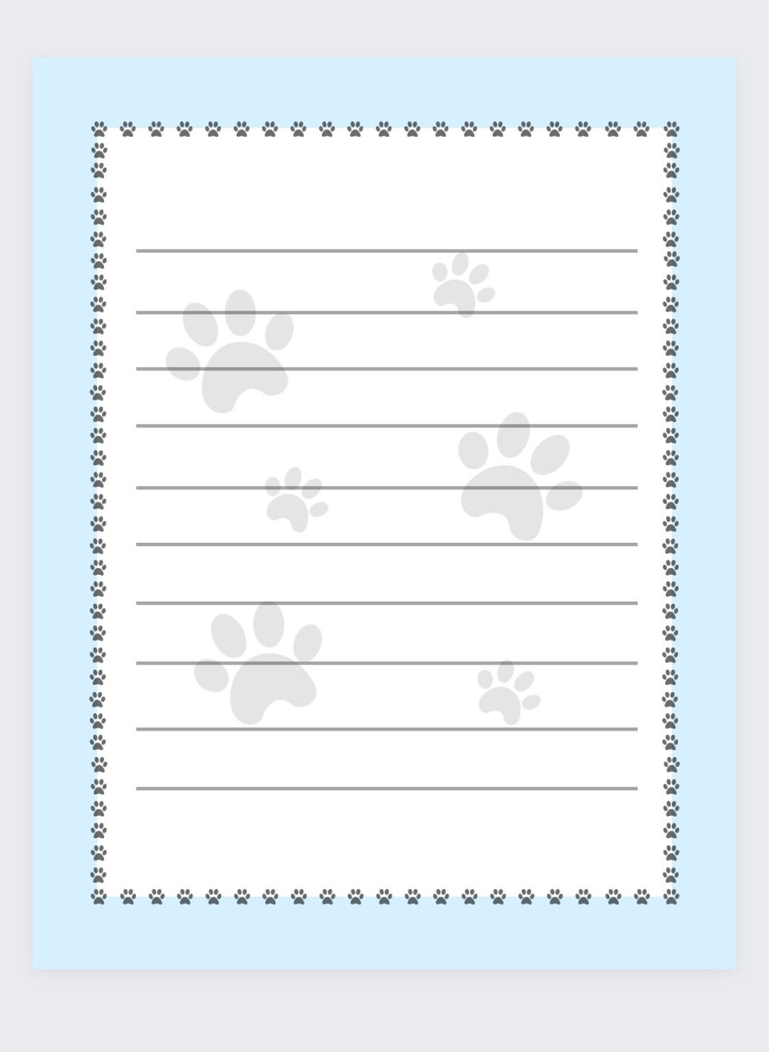 Printable Pet Stationary and Vacation Checklist - Etsy