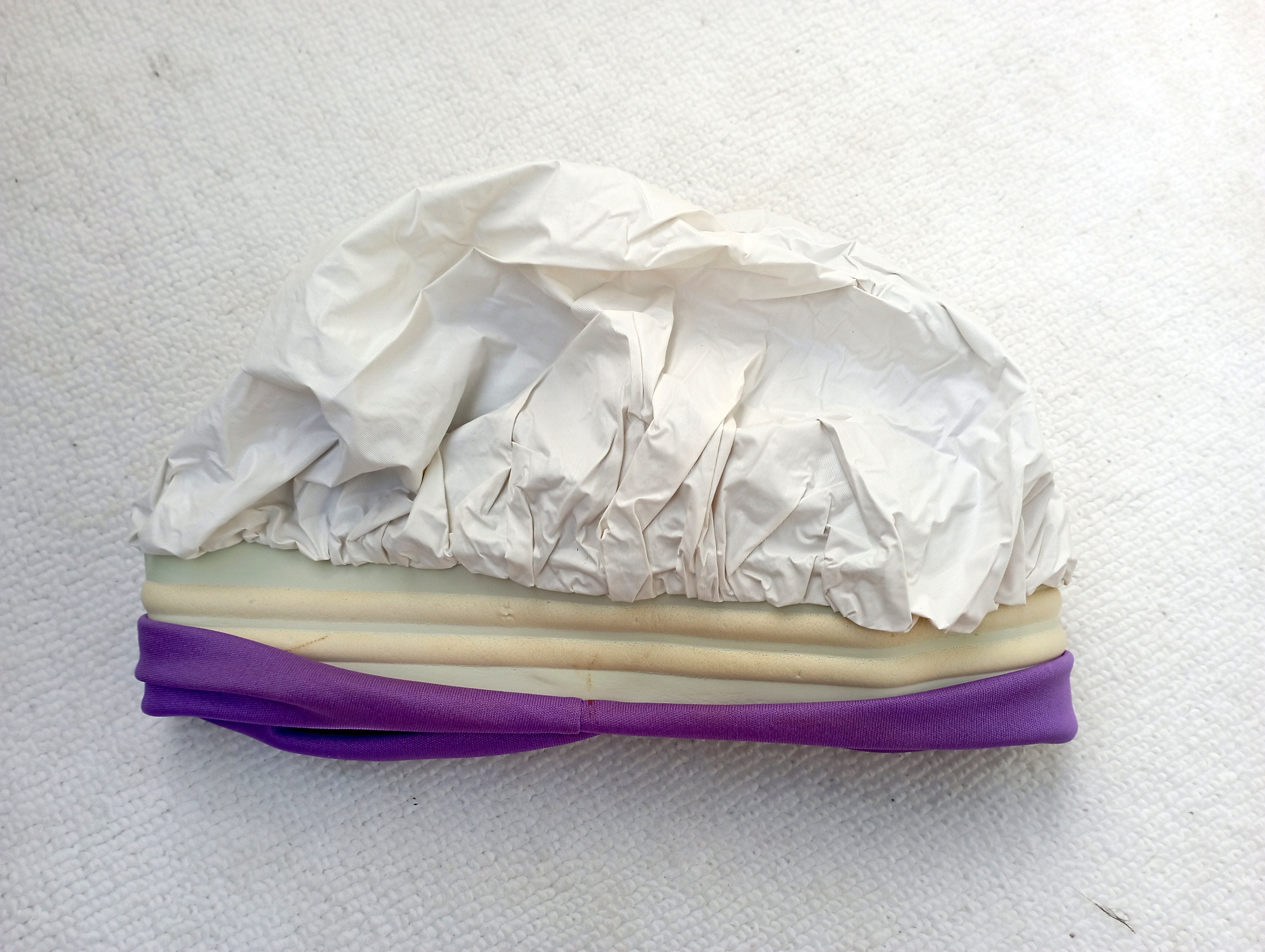 Vintage Bathing Cap Original 70s Violet or White, Turban Bathing Cap ...