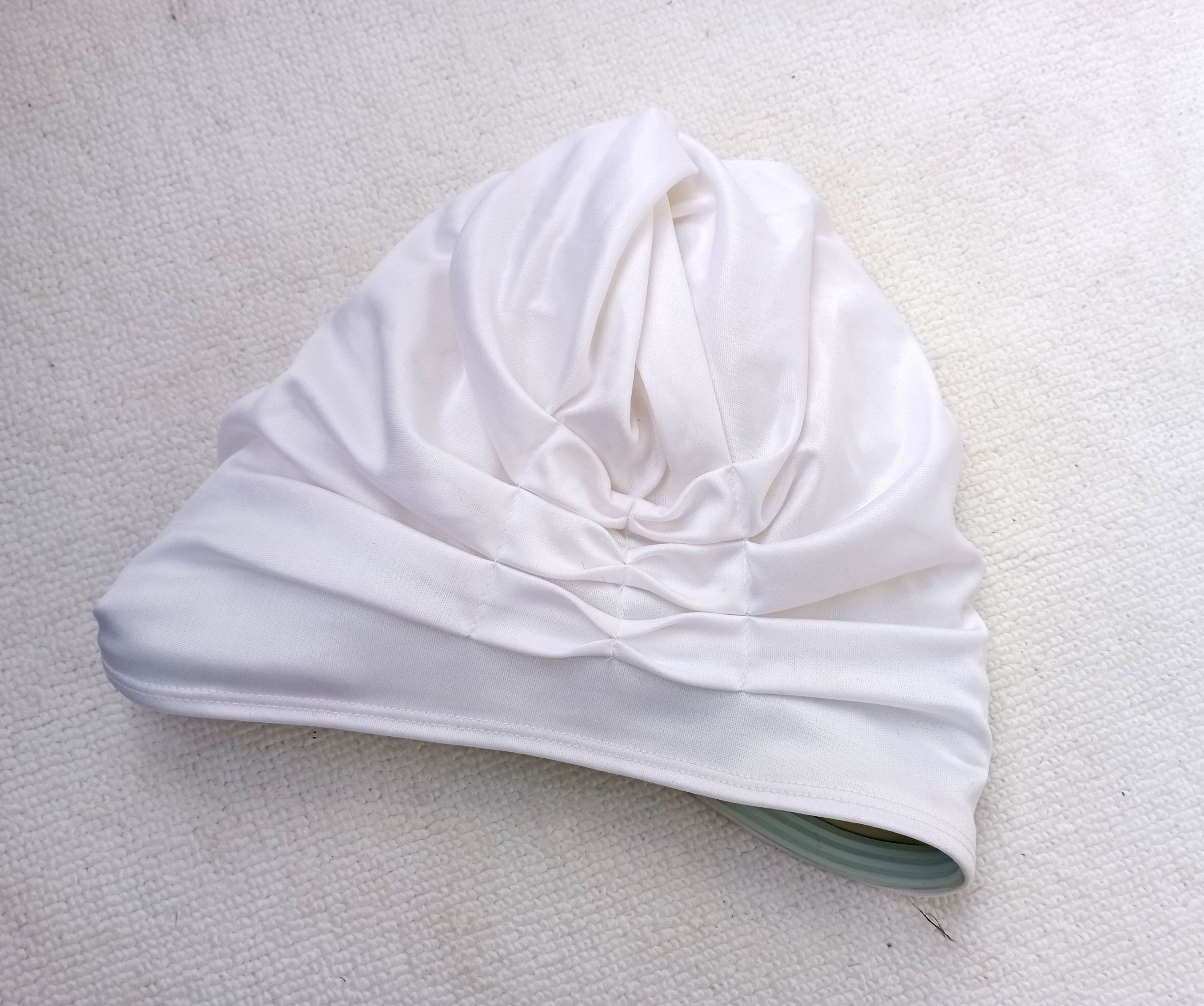 Vintage Bathing Cap Original 70s Violet or White, Turban Bathing Cap ...