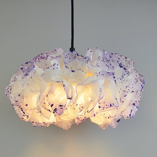 Purple Ceiling Light Living Room Pendant Light Paper - Etsy