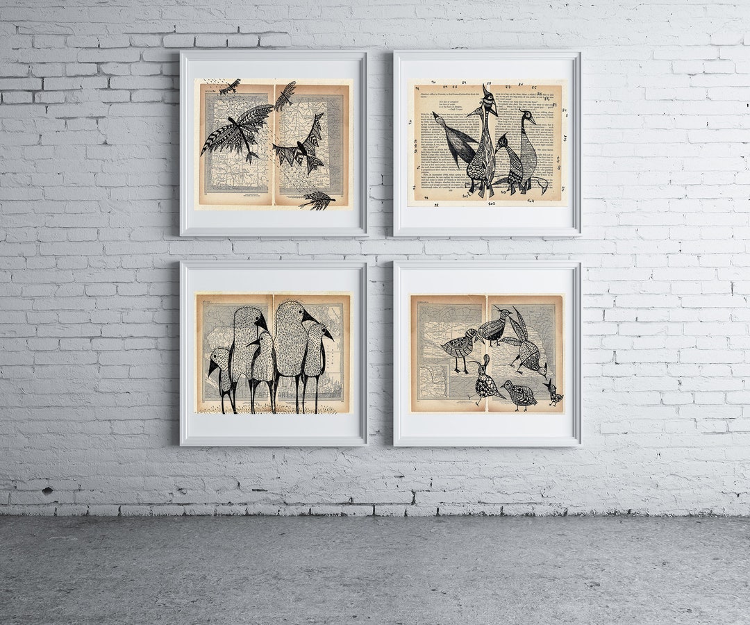 Flying Birds Wall Art, Maps Collectors, Atlas Collectors, Maps Wall Art ...