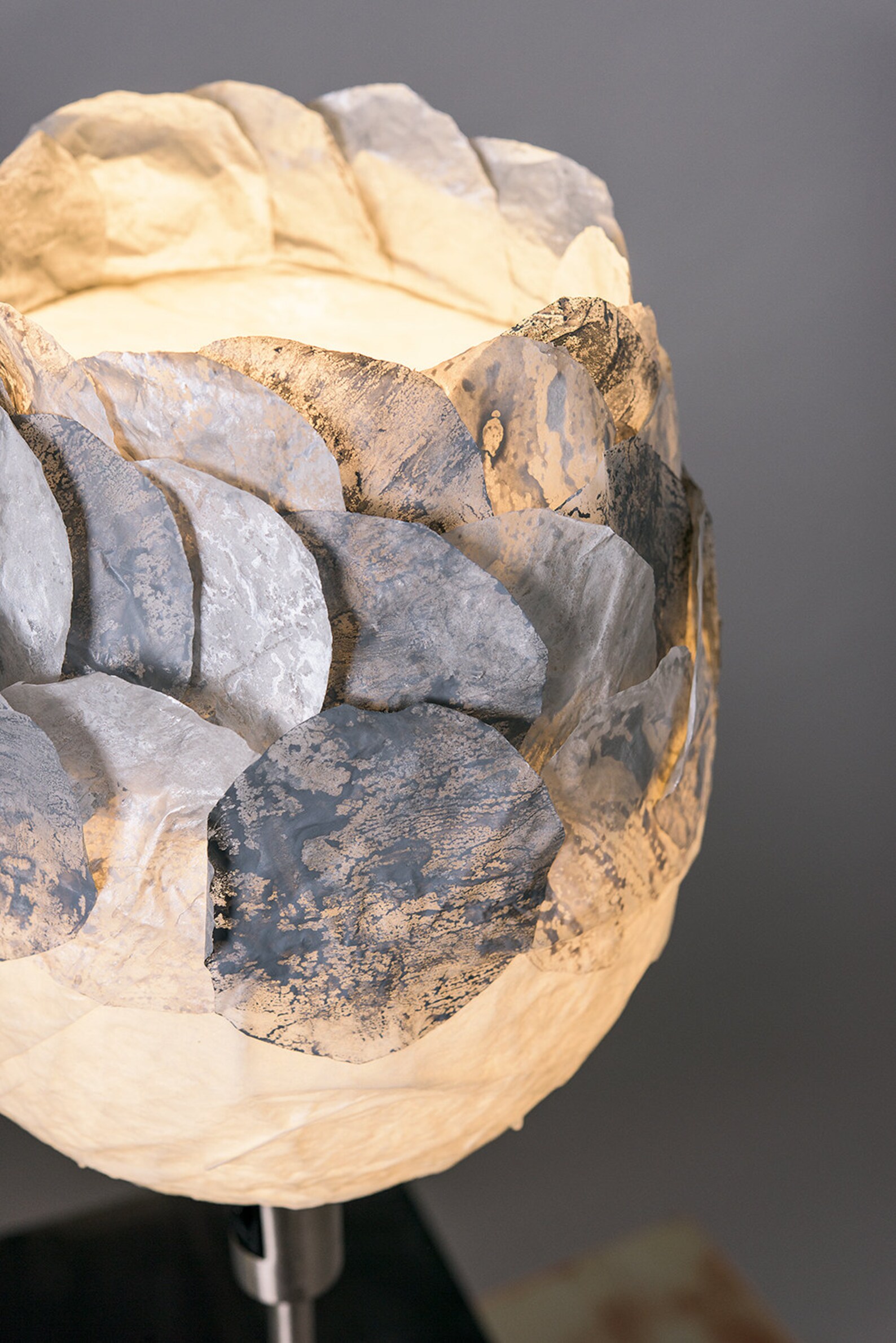 Cone Shape Floor Paper Lamp, Table Light Decor, Paper Standing Lamp ...