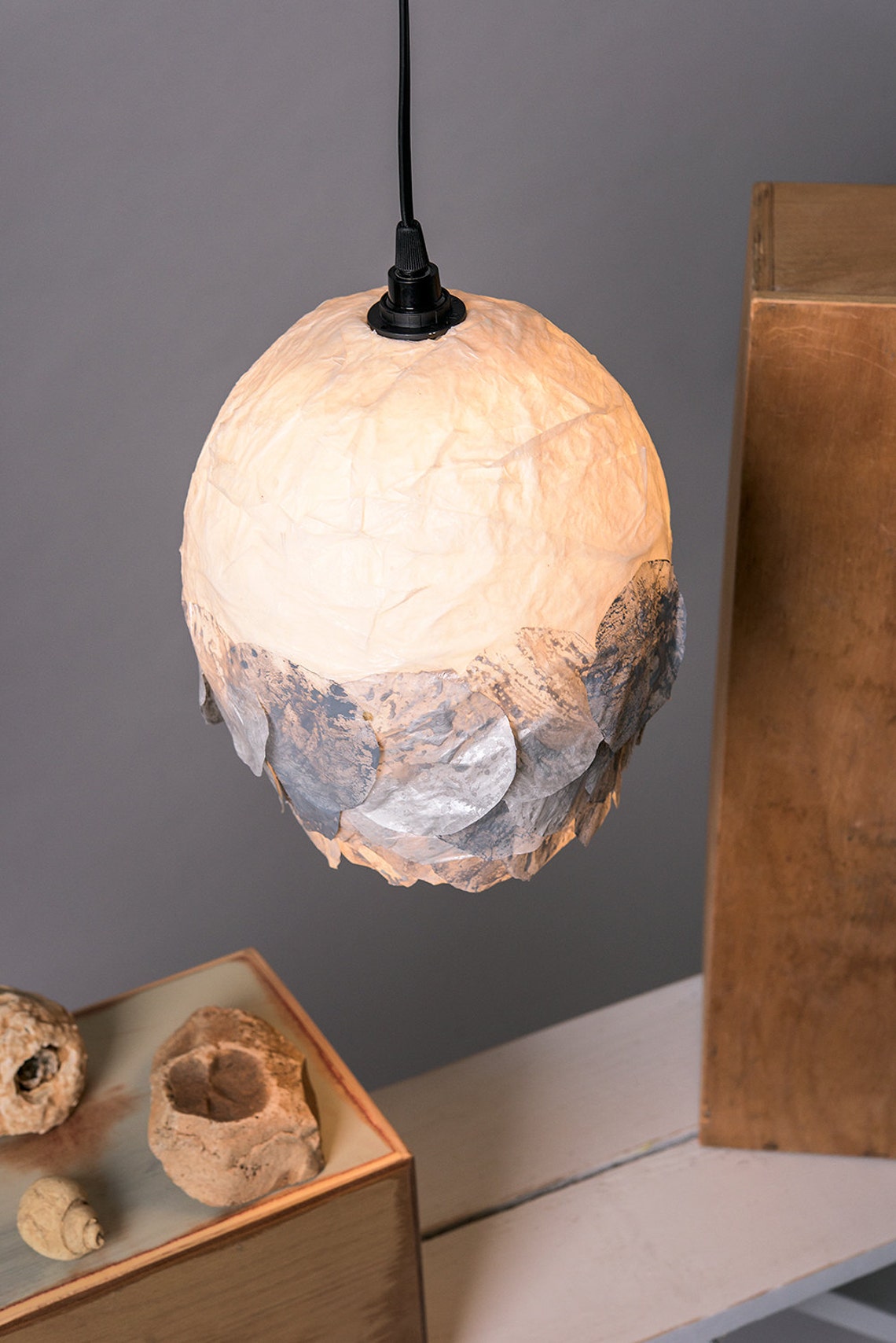 Ceiling Light Lamp, Ceiling Paper Lamp, Nordic Decor, Paper Lampshade ...