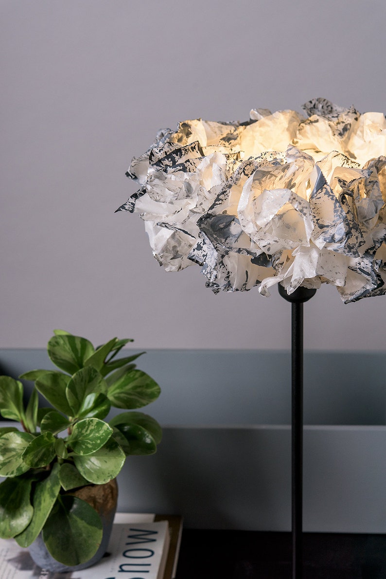 Gray Table Lamp , Night Light, Floor Light, Bedside Nightstand Lamp ...