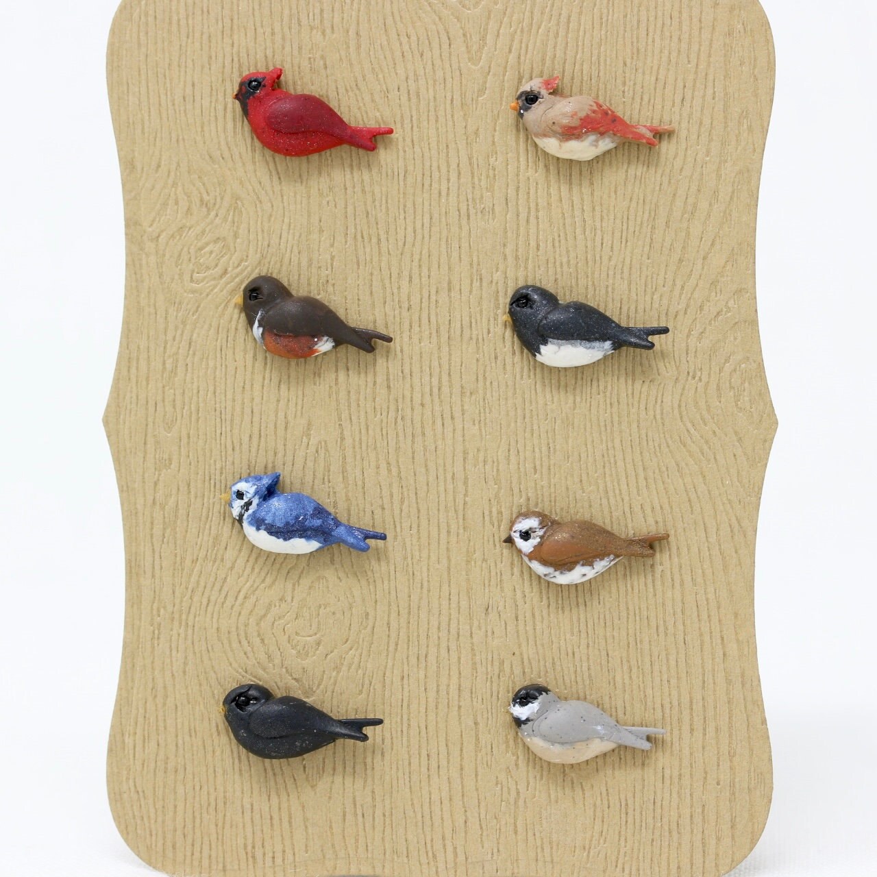 Mini Wild Bird Push Pin Set | Etsy