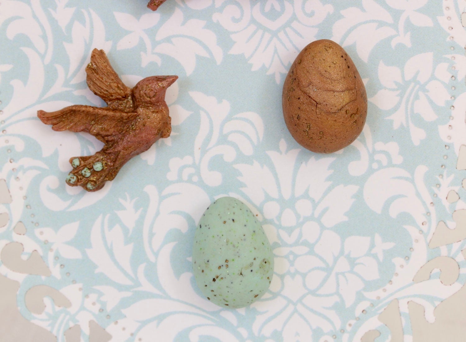 Springtime Handmade Bird and Egg Push Pins - Etsy