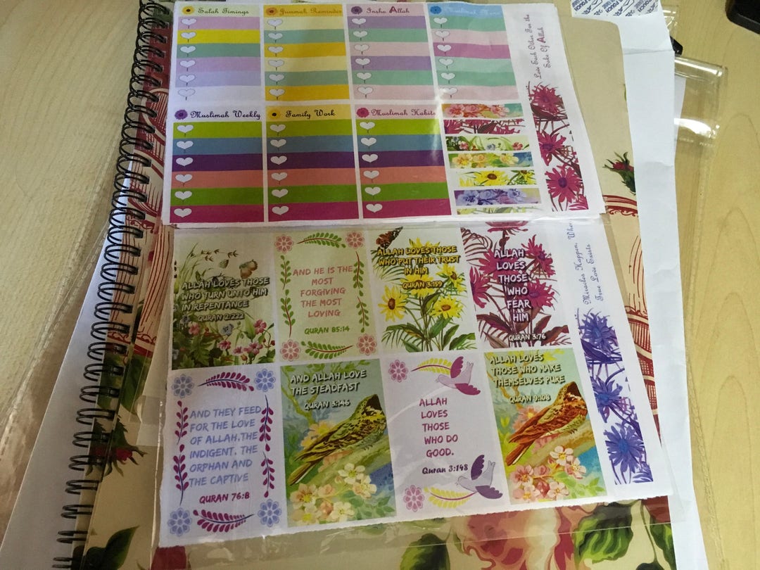 Islamic Quran Quote Stickers, Happy Planner/erin Condern Stickers ...