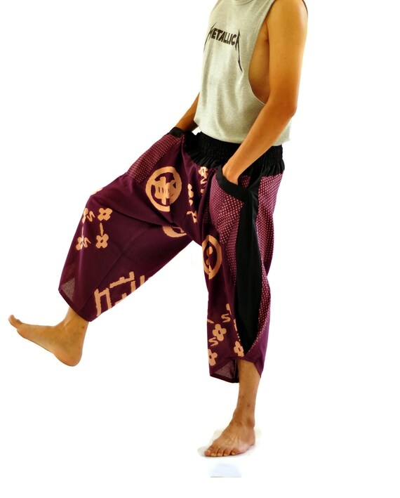Samurai Pants Ninja Pants Men's Fashion Harem Pants Yoga - Etsy