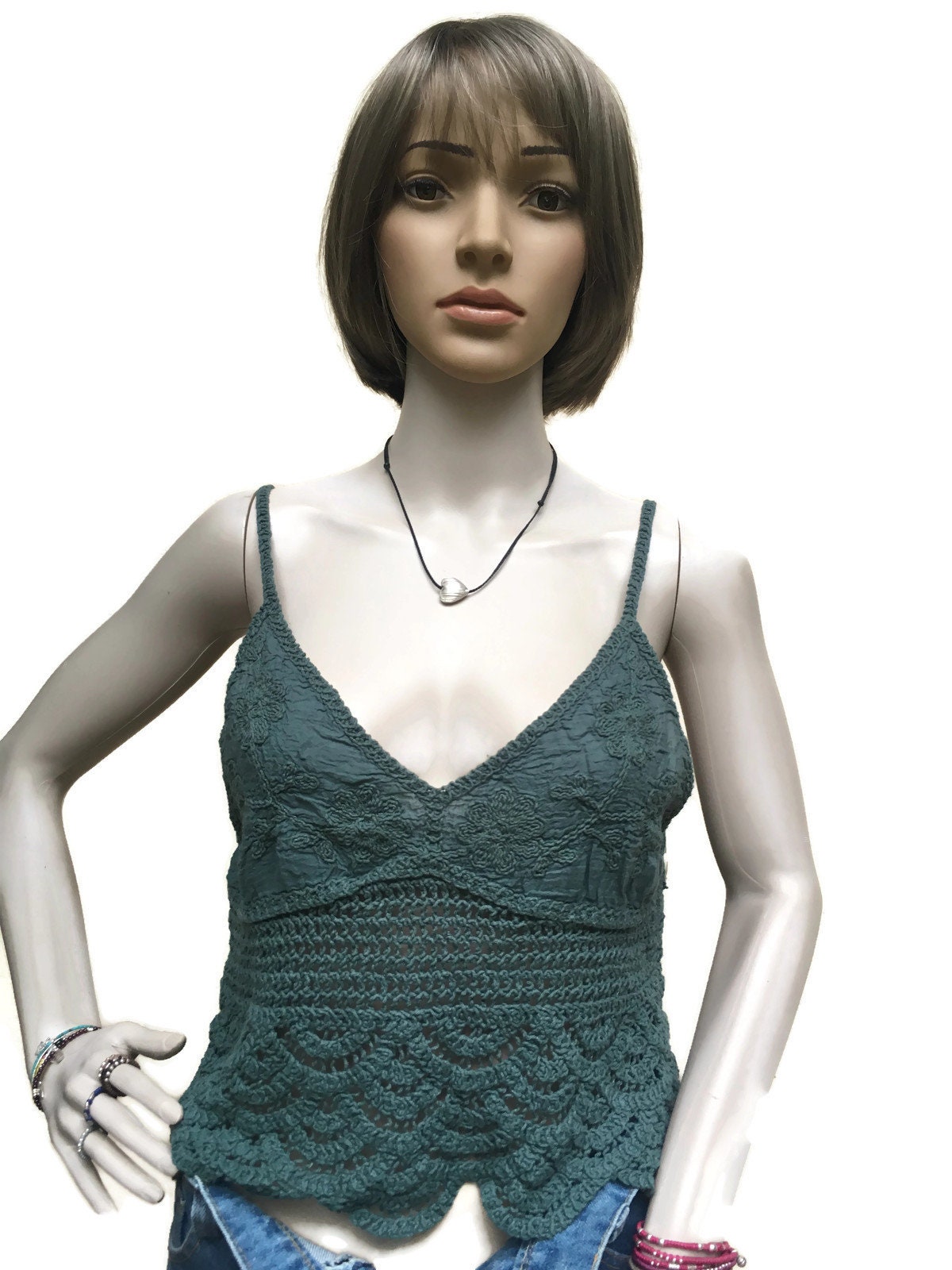 Cotton Knit Pattern Tank Top Easy Knitting Pattern Tank Top - Etsy