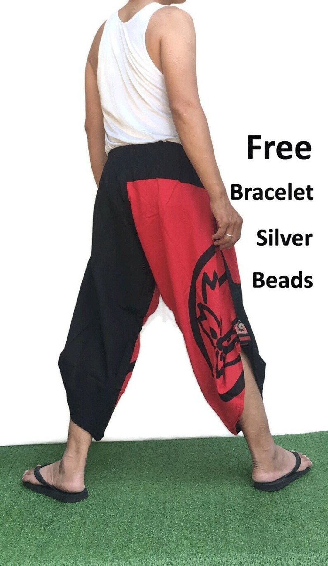 Samurai Pants Ninja Pants Men's Fashion Harem Pants Yoga Pants Wide Leg ...