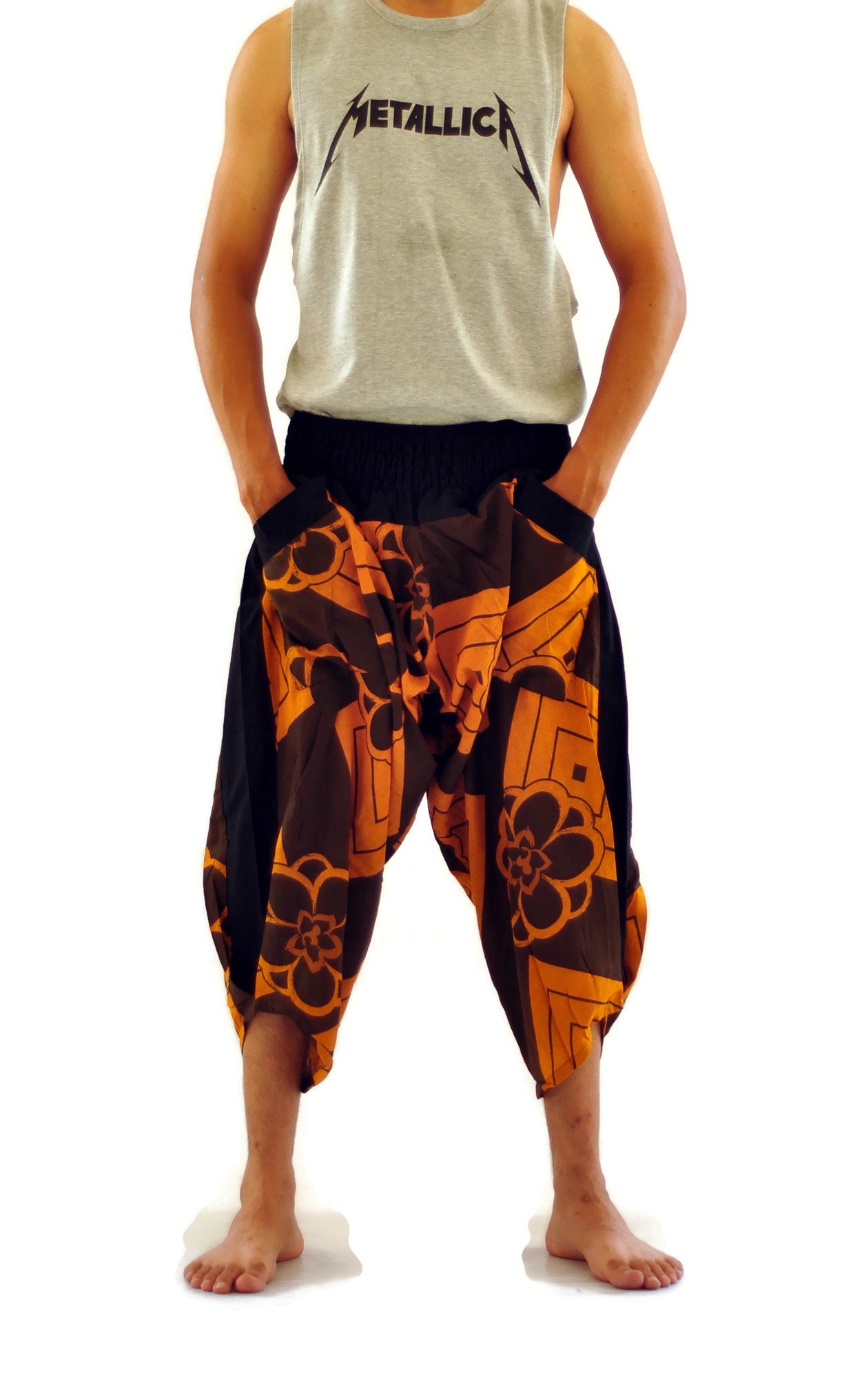 Samurai Pants Ninja Pants Men's Fashion Harem Pants Yoga - Etsy