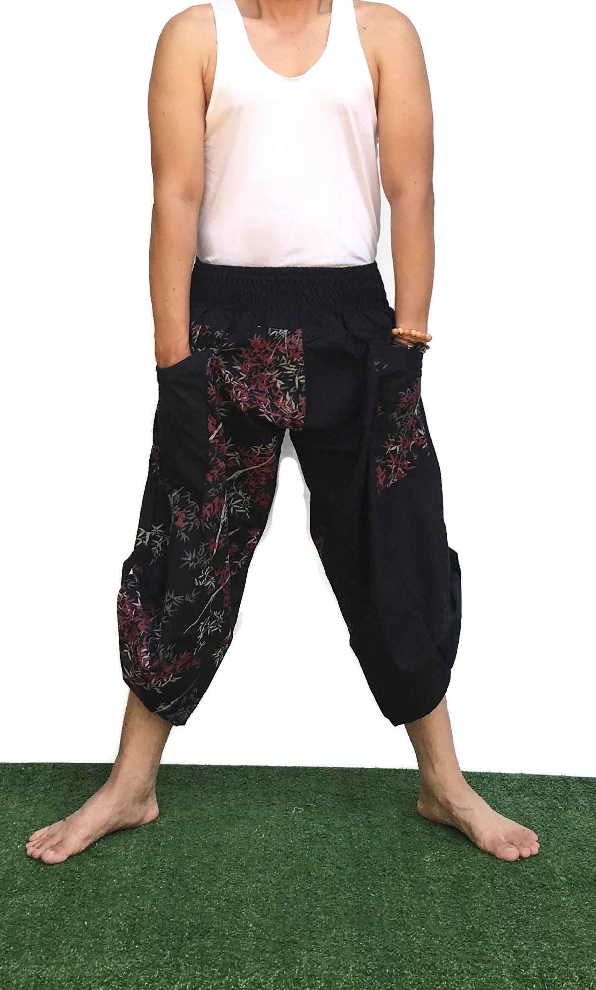 Samurai Pants Ninja Pants Men's Fashion Harem Pants Yoga - Etsy