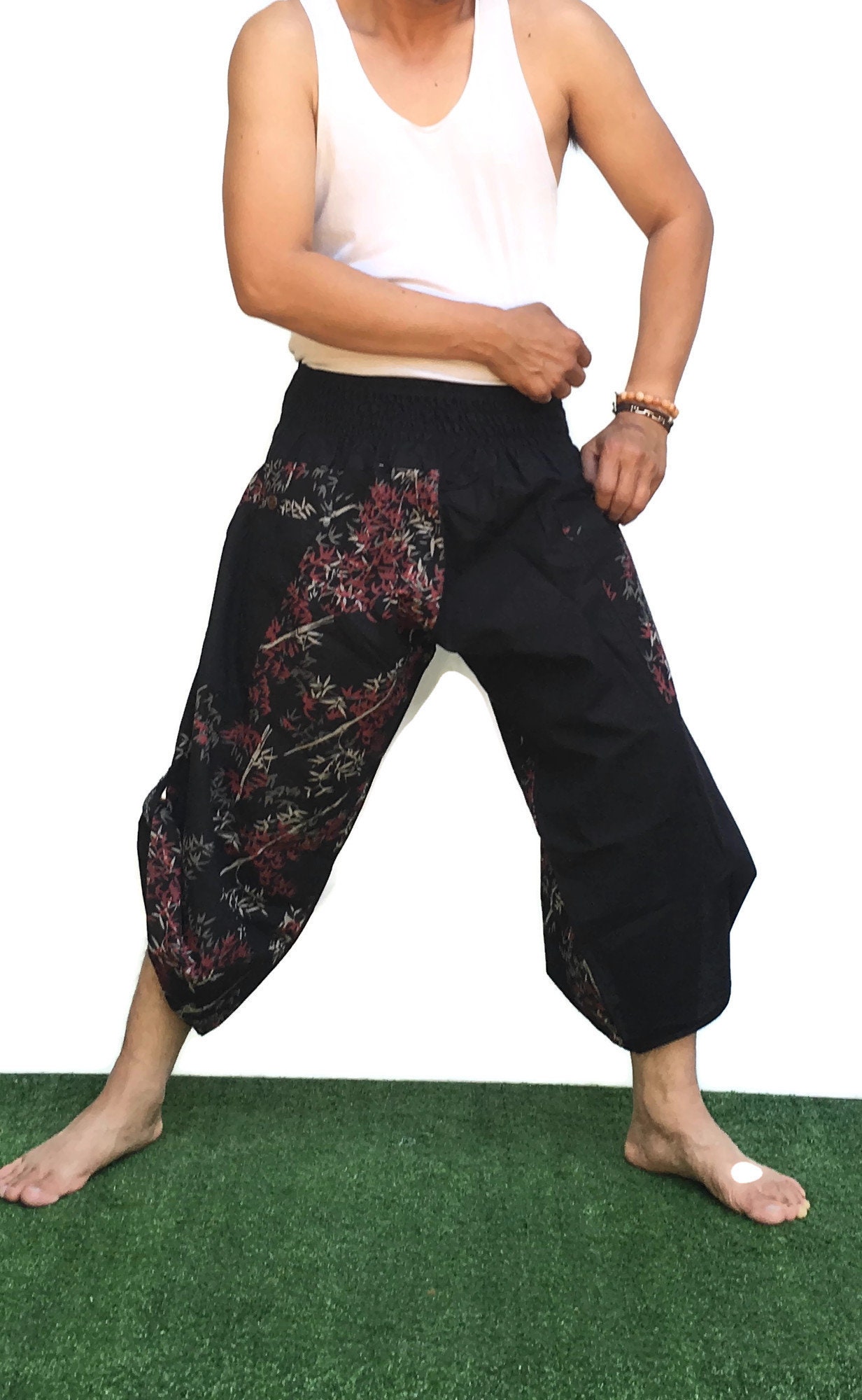 Samurai Pants Ninja Pants Men's Fashion Harem Pants Yoga - Etsy