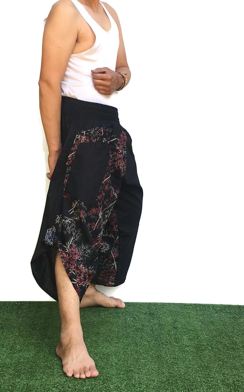 Samurai Pants Ninja Pants Men's Fashion Harem Pants Yoga - Etsy