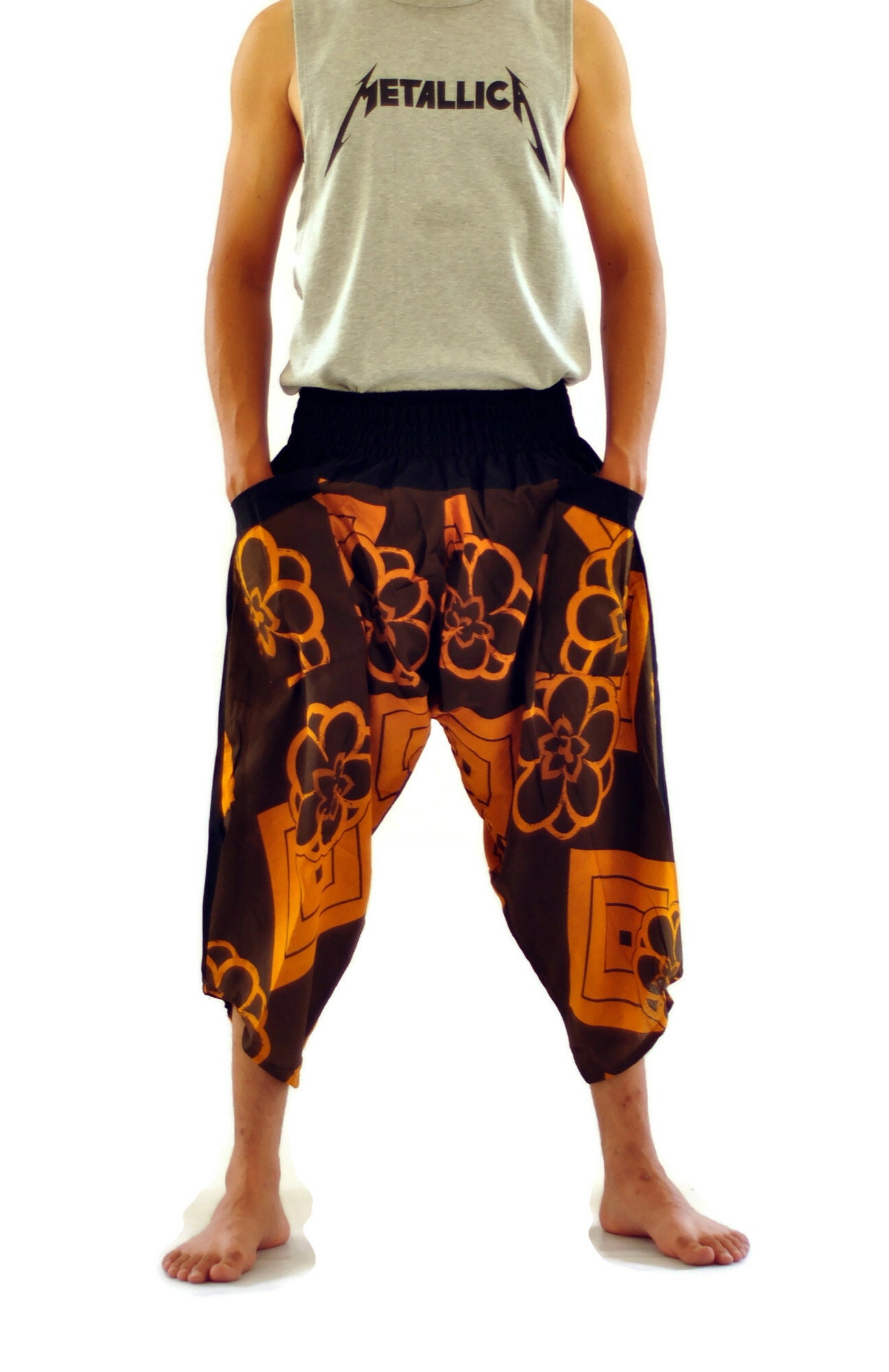 Samurai Pants Ninja Pants Men's Fashion Harem Pants Yoga - Etsy
